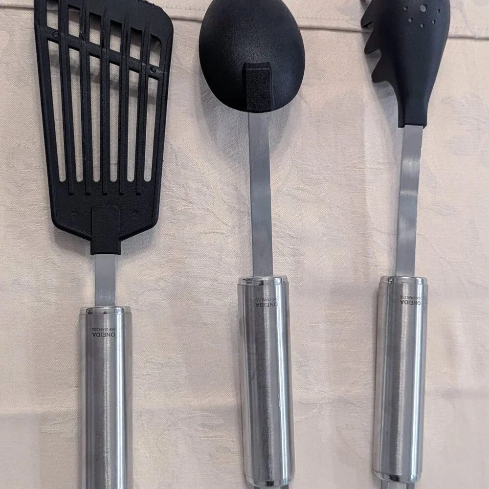 Oneida | Kitchen | Set Of 3 Oneida Stainless Steel 88 Cooking Utensil ...